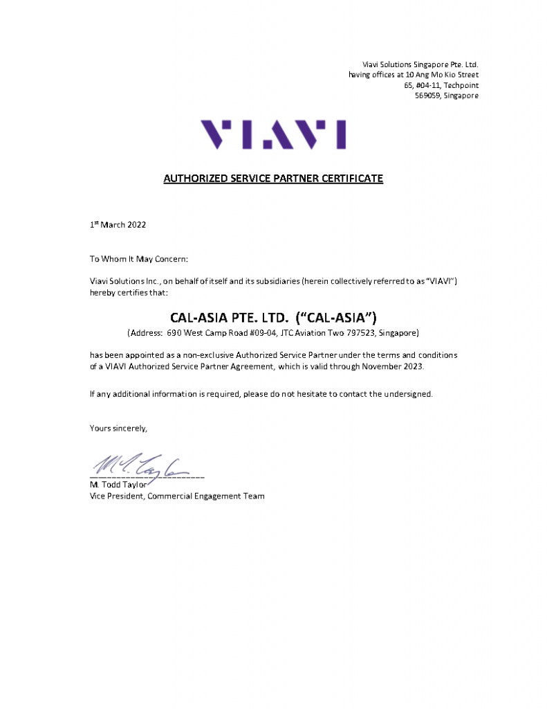 CAL-ASIA Pte Ltd | ISO17025